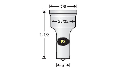 Ironworker Tooling: 17/32 Inch (0.5313) Round Punch For Hill-Acme ...