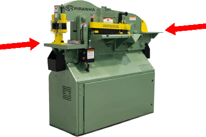 Piranha P-50 Ironworker - Piranha Metal Fabrication Equipment by MegaFab